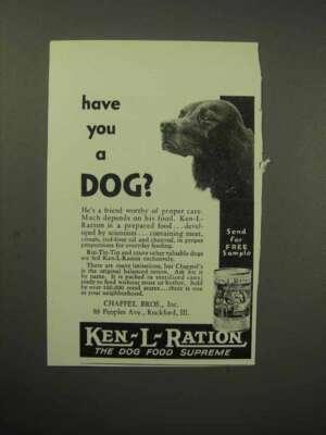 1930 Ken-L-Ration Dog Food Ad - Have You a Dog? | eBay