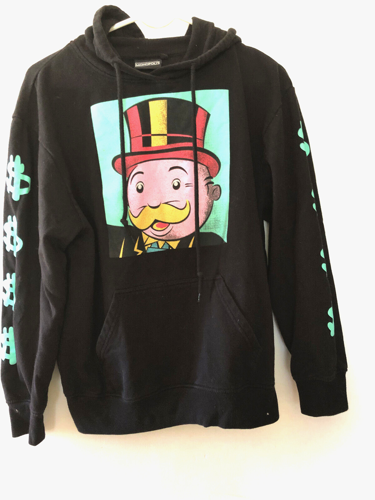 Men's MONOPOLY board game dollar signs $$$ long sleev… - Gem