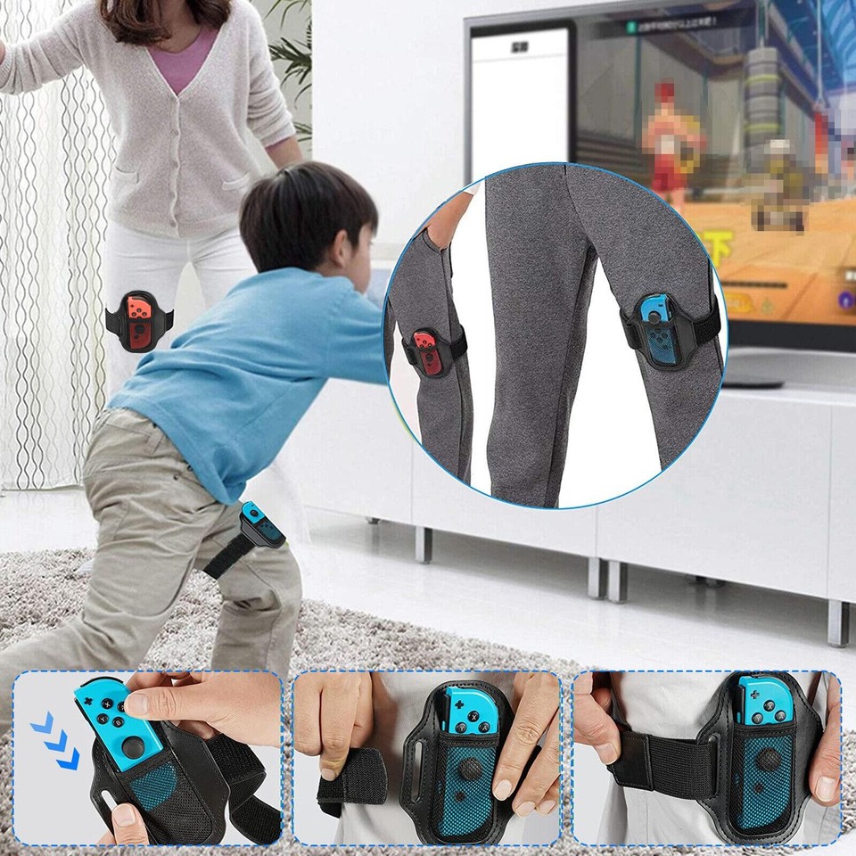 1 Pair Leg Strap For Nintendo Switch OLED Joy-Con Elastic Band Sport ...