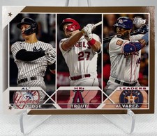 2023 Topps Series 1 1st Edition - League Leaders Mike Trout, Aaron ...