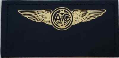 4" NAVAL AIRCREW WINGS LEATHER NAME TAG FSS BLACK FLIGHT SUIT PATCH | eBay