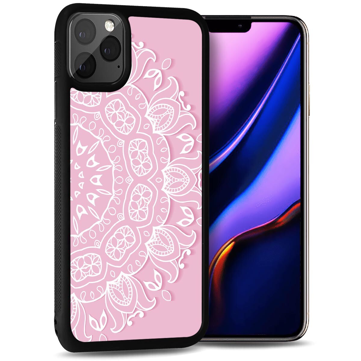 ( For iPhone 11 Pro ) Back Case Cover AJ12639 Damask Pink | eBay