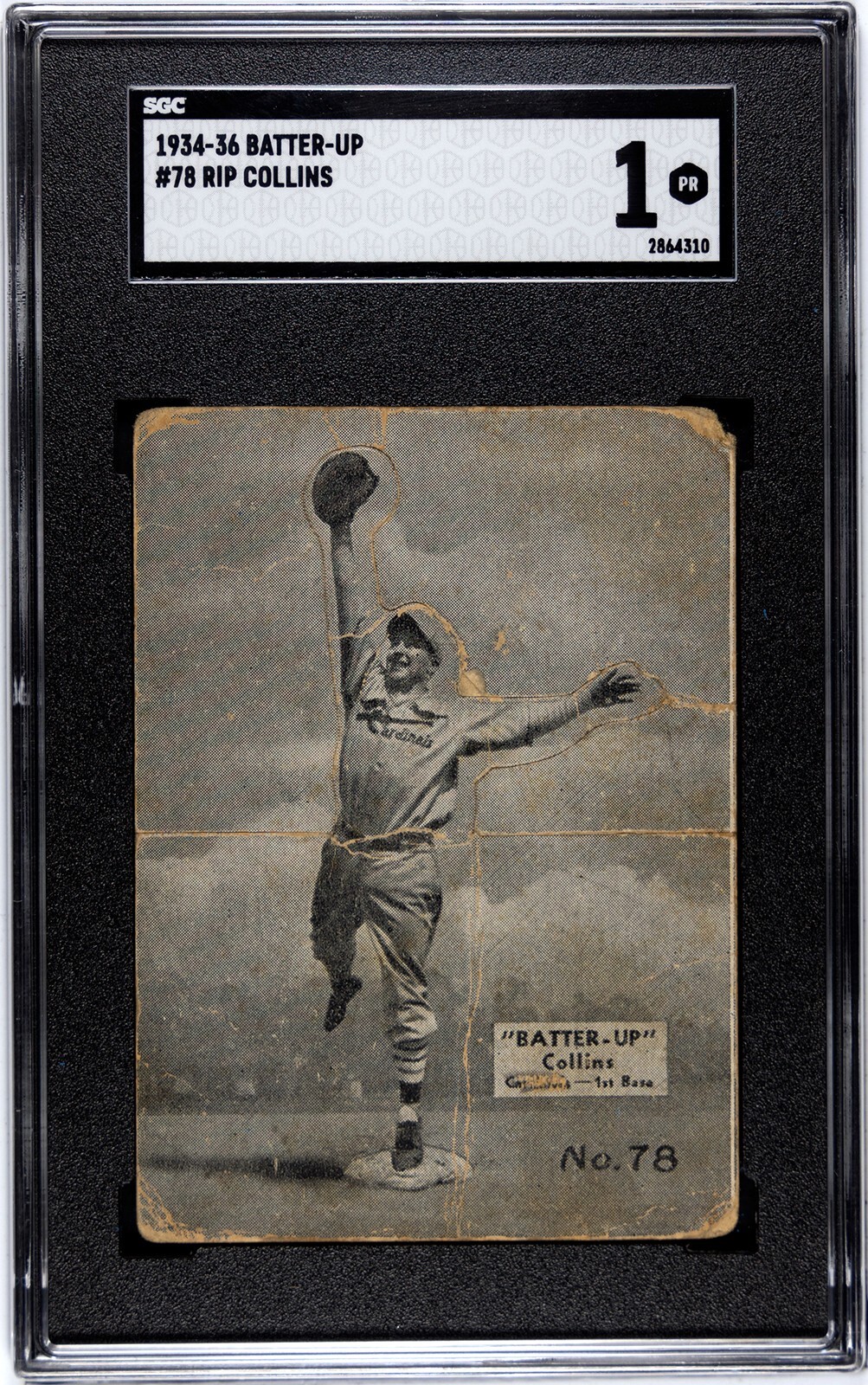 1934-36 Batter Up RIP COLLINS Cardinals #78 SGC 1 Poor Condition | eBay