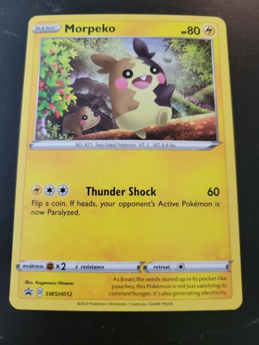 Pokemon Card Black Star Promo - 2020 Morpeko SWSH012 | eBay