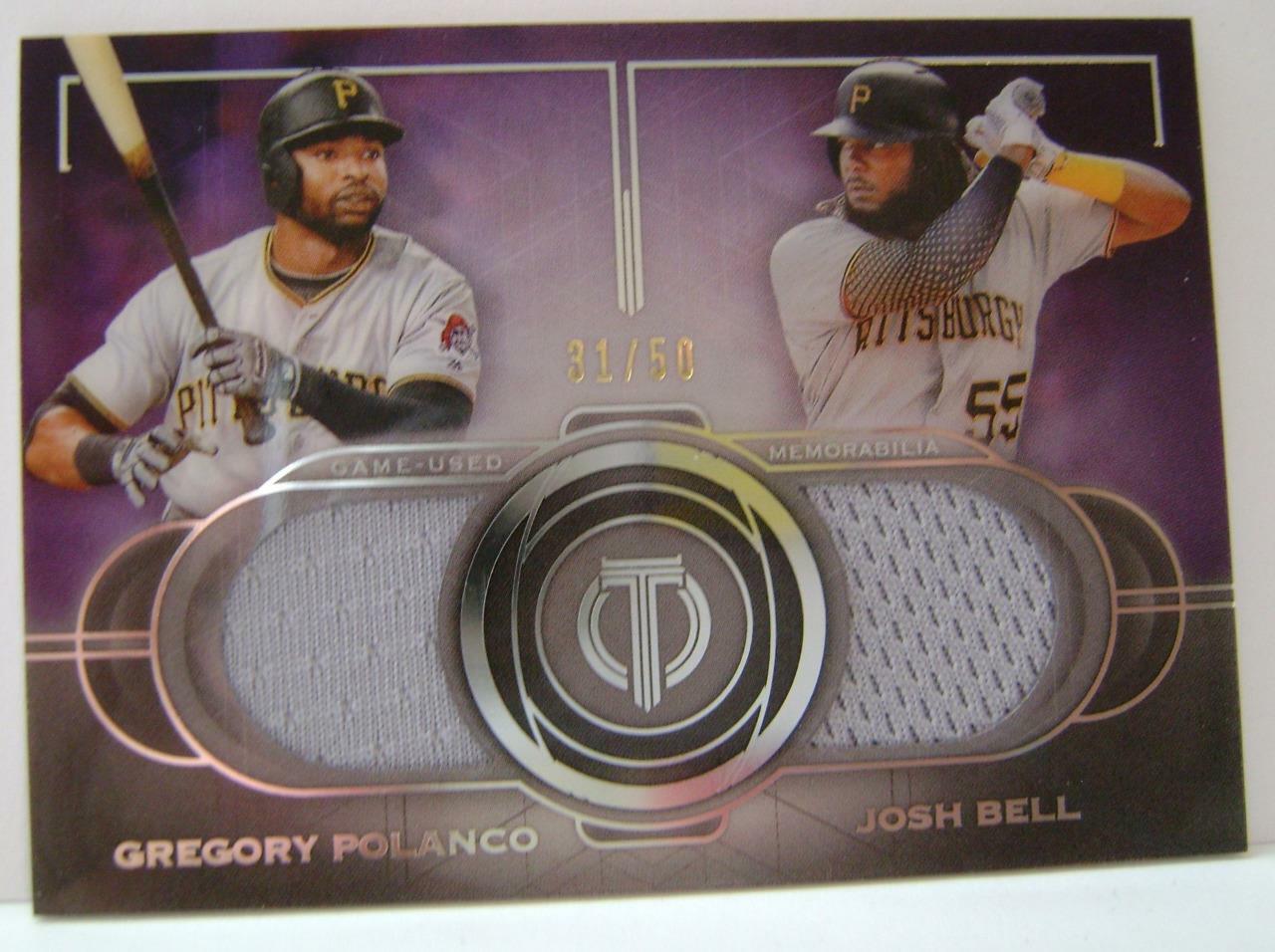 GREGORY POLANCO JOSH BELL /50 DUAL RELIC TOPPS TRIBUTE 2019 | eBay