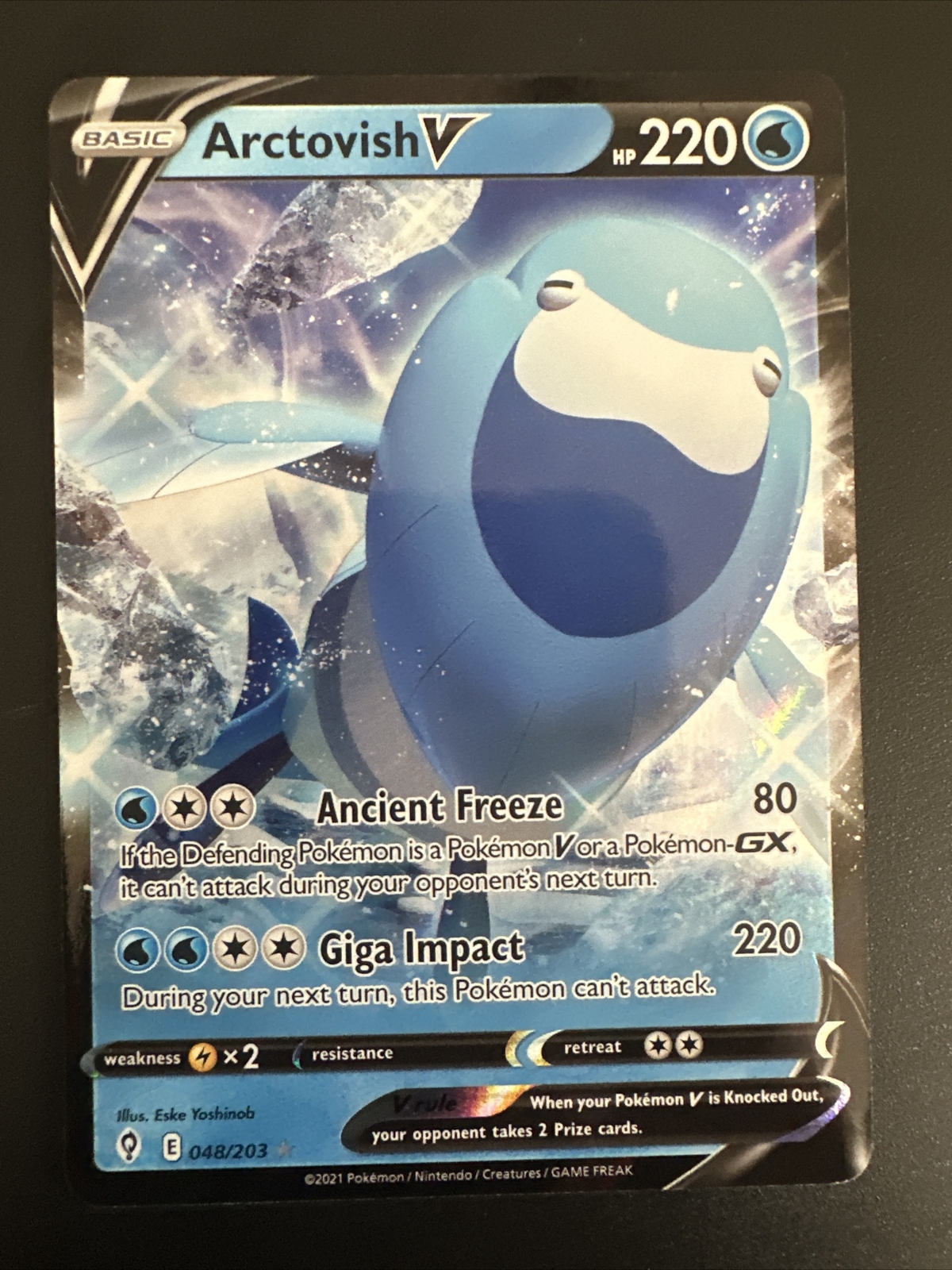 Pok%C3%A9mon+TCG+Arctovish+V+Evolving+Skies+048%2F203+Holo+Ultra+Rare ...
