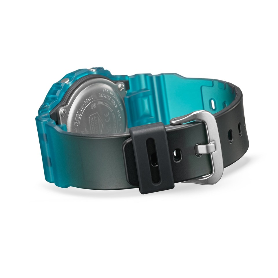 CASIO G-SHOCK DW-B5600G-2JF Turquoise Blue Skeleton Gradation Bluetooth ...