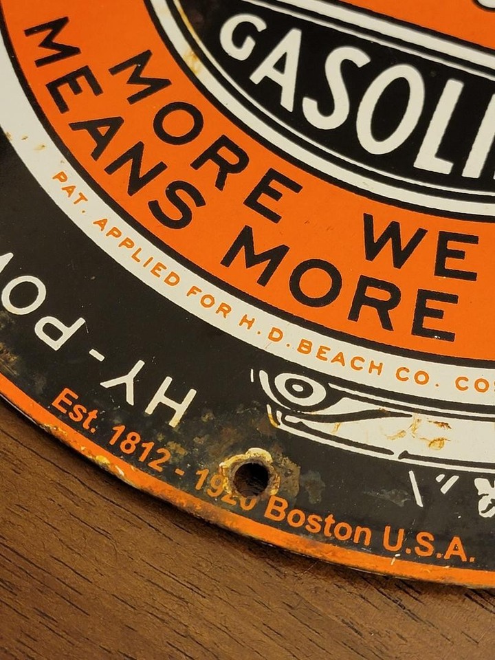 Vintage JENNY AERO Aviation Gasoline Gas Porcelain Sign | eBay