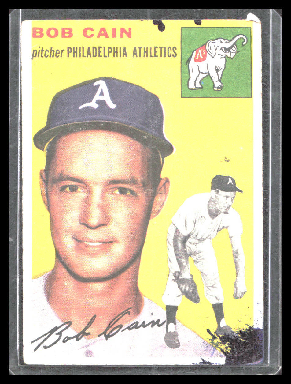 1954 Topps Bob Cain #61 Philadelphia Athletics | eBay