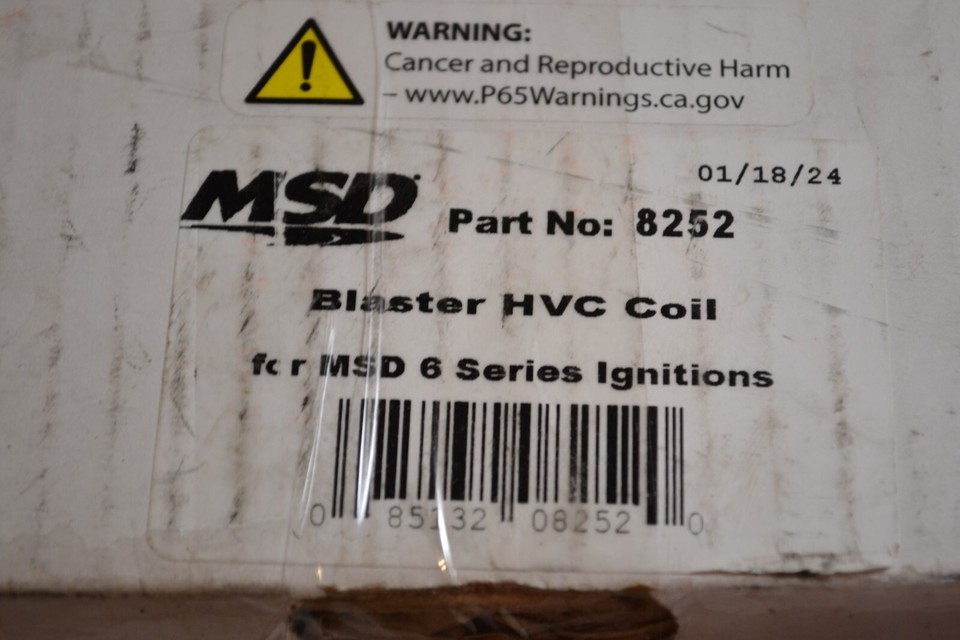 MSD 8252 Blaster HVC Ignition Coil For Use w/MSD 6 Series Ignition | eBay