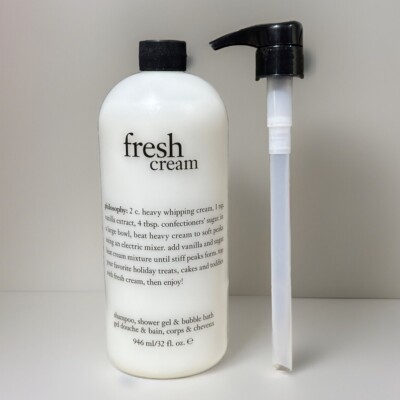 Philosophy Fresh Cream Shampoo, Shower Gel & Bubble Bath 32 Oz New ...