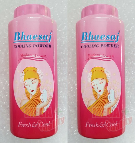 2 x Bhaesaj Cooling Powder Prickly Heat Sweet natural talcum 200g ...