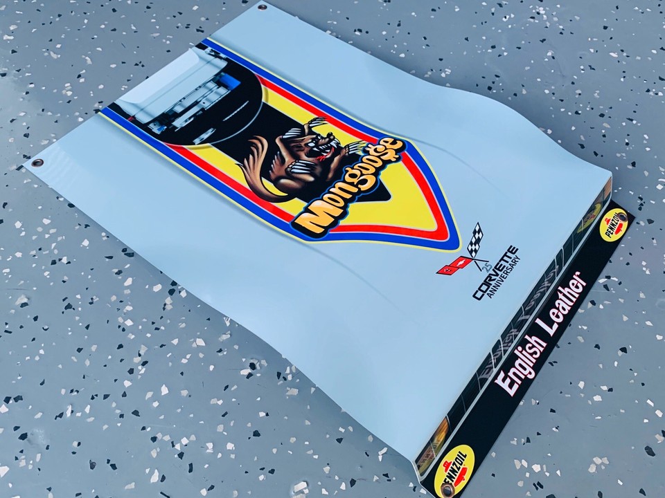 WOW! RACE Funny CAR DRAG RACING Hood Style Sign DRAGSTER Mongoose Tom ...