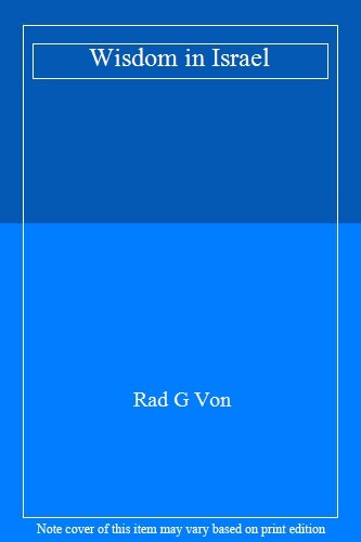 Wisdom in Israel 9781563380716| eBay