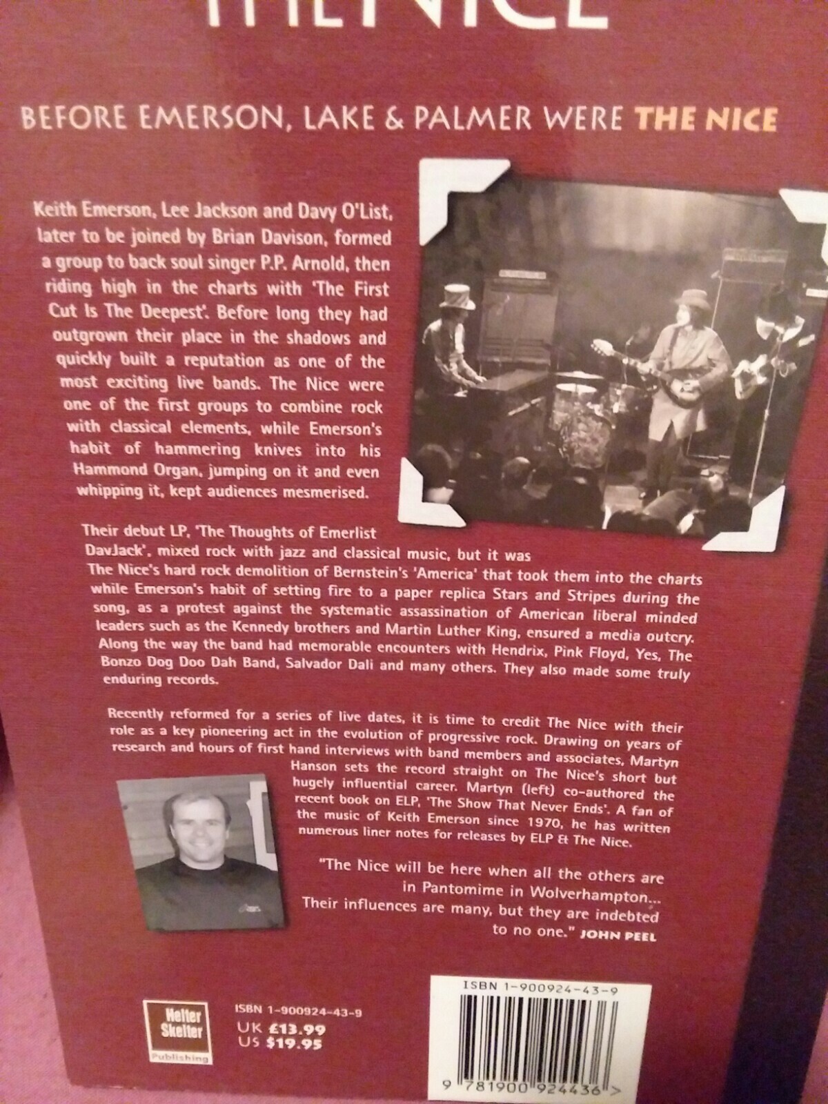 Keith Emerson NEW BOOK Hang On to a Dream STORY OF THE NICE Martyn ...