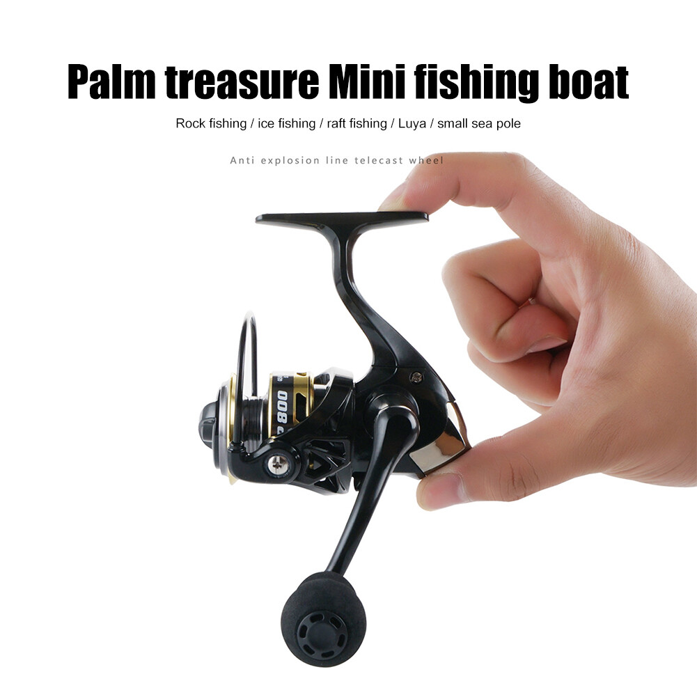 Mini Spinning Fishing Reel 5.2/1 Speed Ratio 13BB Metal Spool Wheel ...