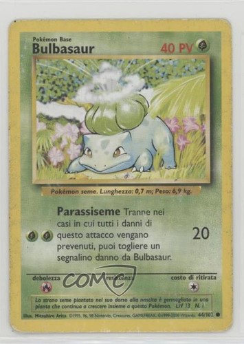 Bulbasaur French Pokemon Base Set #44 1999 | eBay