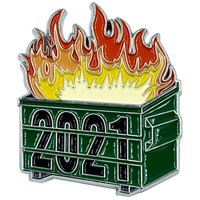 BL11-017 Official 2021 Dumpster Fire Collectible Pin with dual pin ...