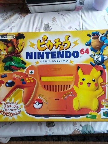 Nintendo 64 N64 Console Set Orange Pikachu Boxed Japan Import Near Mint ...