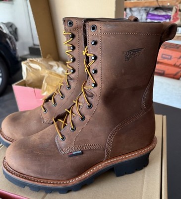 NIB MEN RED WING "WORK BOOTS"LOGGER MAX MODEL: 4417 US 9.5 D COLOR ...