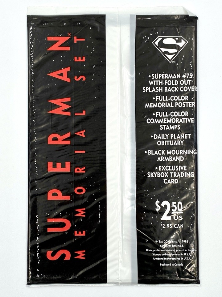 DC Comics Superman #75 The Death of Superman 1992 Memorial Set in ...