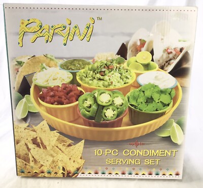 Parini 10pc Condiment Serving Set | eBay