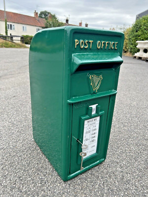 Irish Post Box P & T Postal letter Cast Iron Harp post office Standard ...
