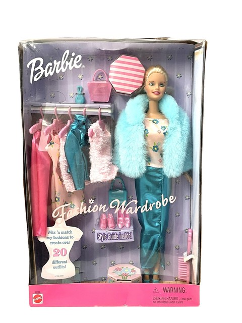 Barbie Fashion Wardrobe Doll Play Set 1999 Mattel 27788 for sale online ...