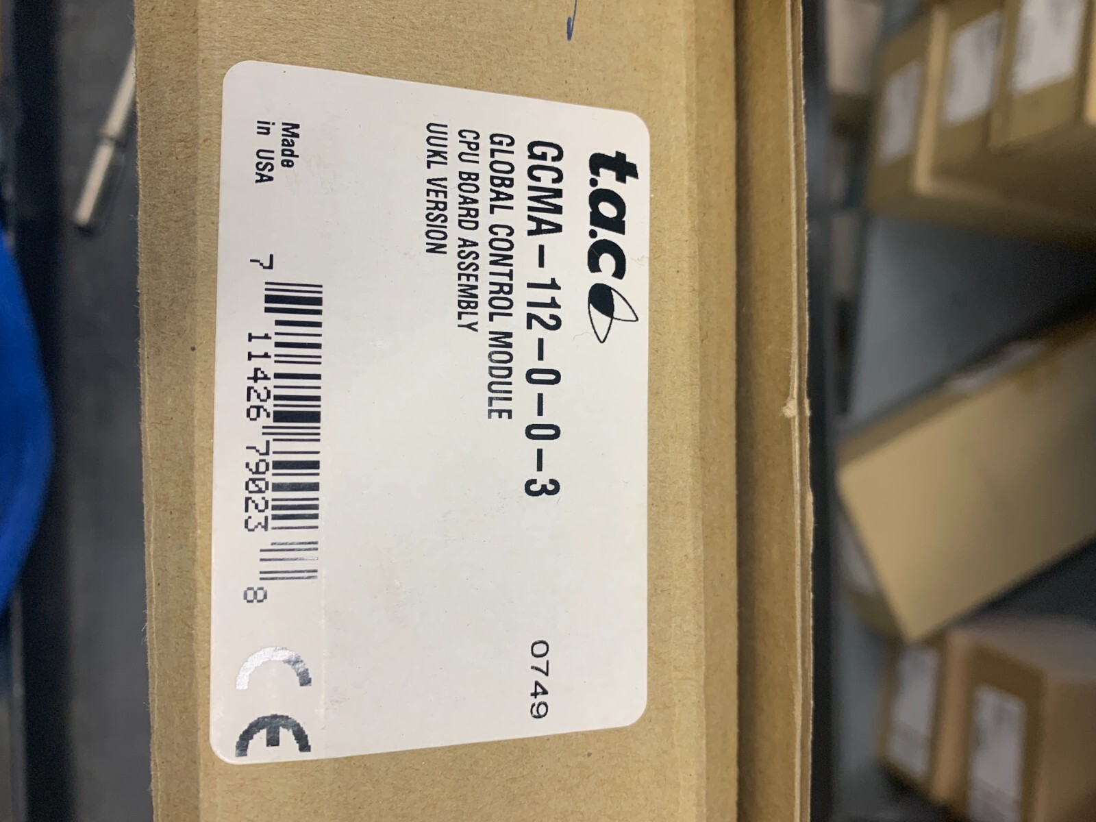 GCMA-112-0-0-3 TAC/Barber/Siebe/Invensys Global Control Mod, CPU Board ...