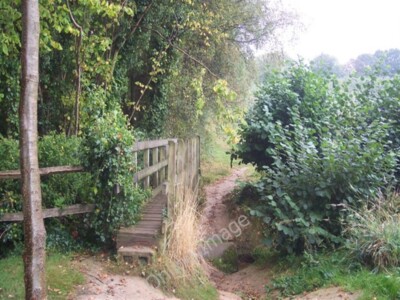 Photo 6x4 Footbridge near Sissinghurst This bridge is on a path (No ...