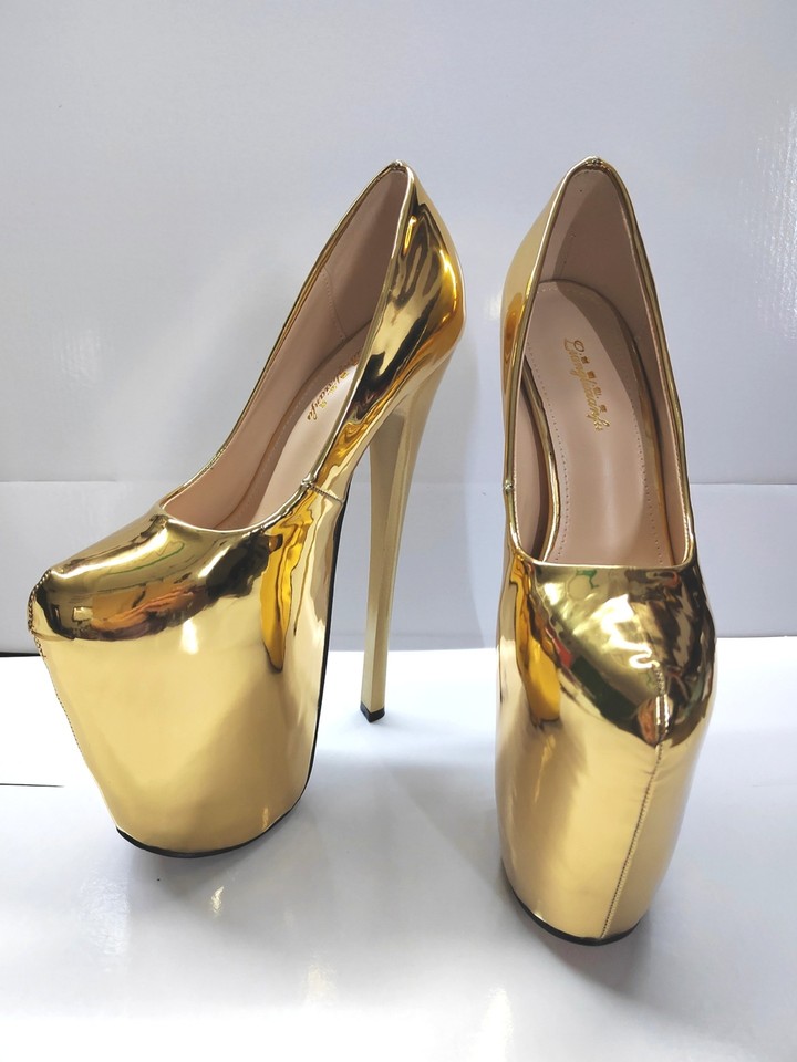 New Women Extreme High Heel 22cm Sexy Platform Pumps Stiletto Slip on ...