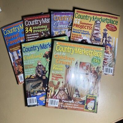 COUNTRY MARKETPLACE MAGAZINE LOT OF 6, 2000-2001 | eBay