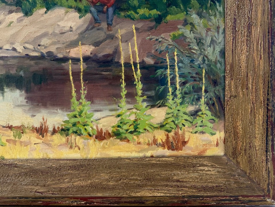 Orig. Oil Painting on Canvas by Norma Bassett Hall (Kansas Prairie ...