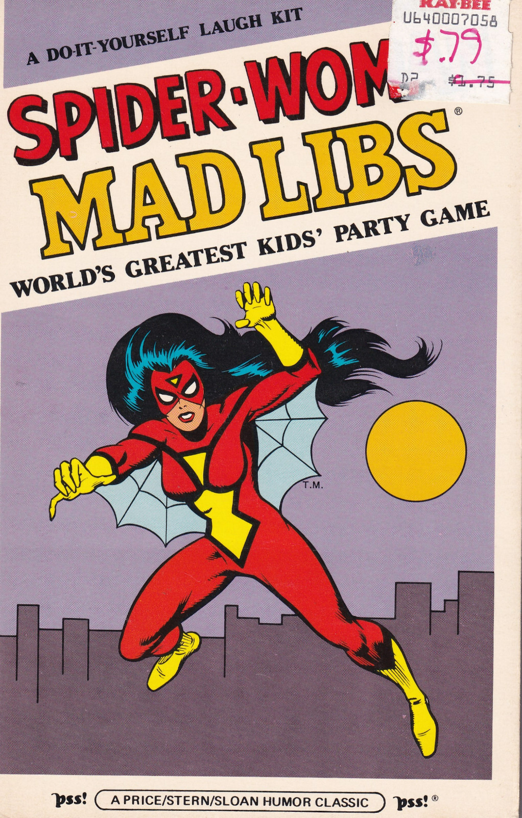 Spider-Woman Mad Libs Kids Party Game 1981 Price Stern Sloan Humor ...