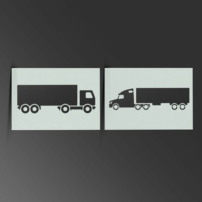 Lorry Truck Stencil Wagon Mylar Sheet Painting Art Kids Bedroom 190 ...