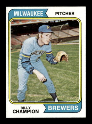 1974 Topps #391 Billy Champion Milwaukee Brewers VG-EX+ Baseball Card ...