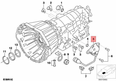 Genuine BMW E38 E39 E53 Sedan Position Switch For Auto Trans OEM ...