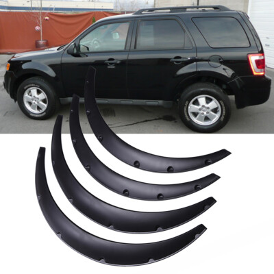 For Ford Escape JDM 4x Car Cover Extra Wide Body Kits PU Wheel Fender ...