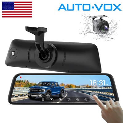 AUTO-VOX T9 OEM Rear View Mirror 1080P 9.35'' Touch Screen Backup ...