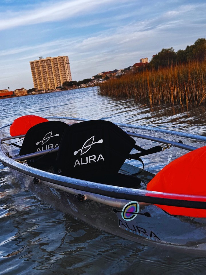 Kayaks Clear Glass Bottom Canoe Crystal Kayak with 2-Clear Seats ...