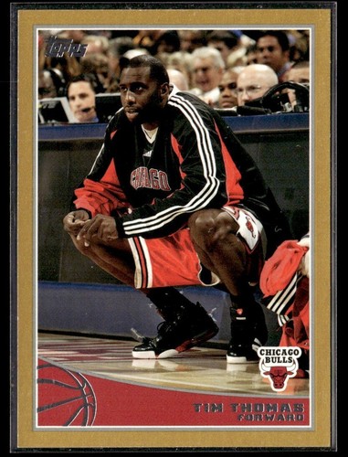 2009-10 Topps Gold Tim Thomas 1308/2009 Chicago Bulls #36 | eBay