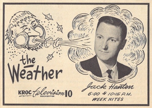 1964 KROC TV AD~JACK HANTEN WEATHERMAN ROCHESTER MINNESOTA ...