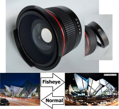 Pro Hi Def 0.35x Fisheye Lens For Sony FDR-AX40 FDR-AX53 | eBay