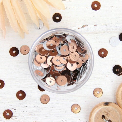 LOOSE HOT FIX SEQUINS - 4MM & 6MM METALLIC FINISH - 720 PER PACK - 11 ...