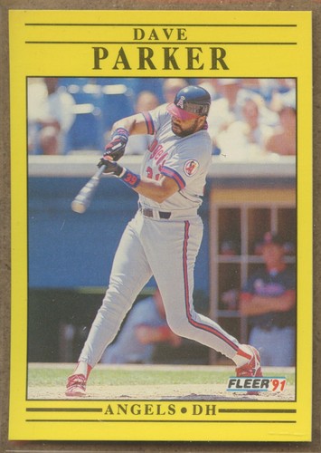 1991 Fleer Update #10 Dave Parker California Angels | eBay