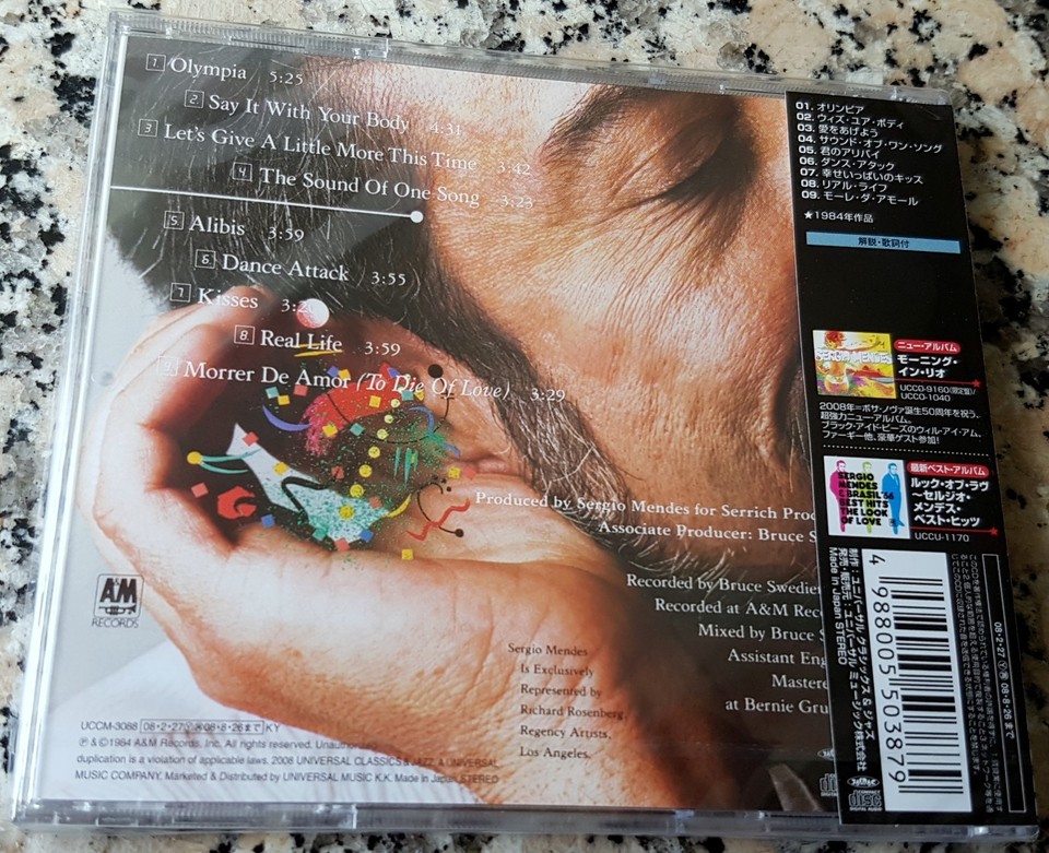 SERGIO MENDES Confetti 1984 NEW RARE CD w/ hit Alibis Joe Pizzulo ...