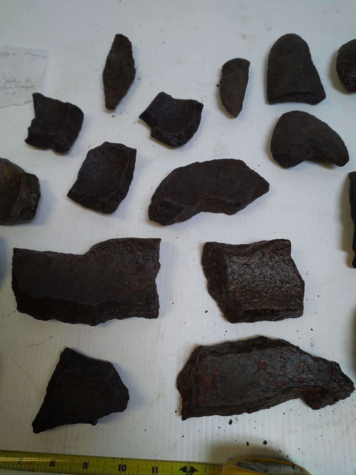 LARGE CIVIL WAR ARTILLERY SHELL FRAGMENTS! Petersburg, Deep Bottom ...