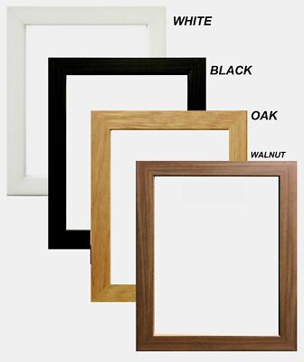 BLACK Picture Frame OAK WALNUT WHITE A2 A3 A4 A5 Modern Poster Photo ...