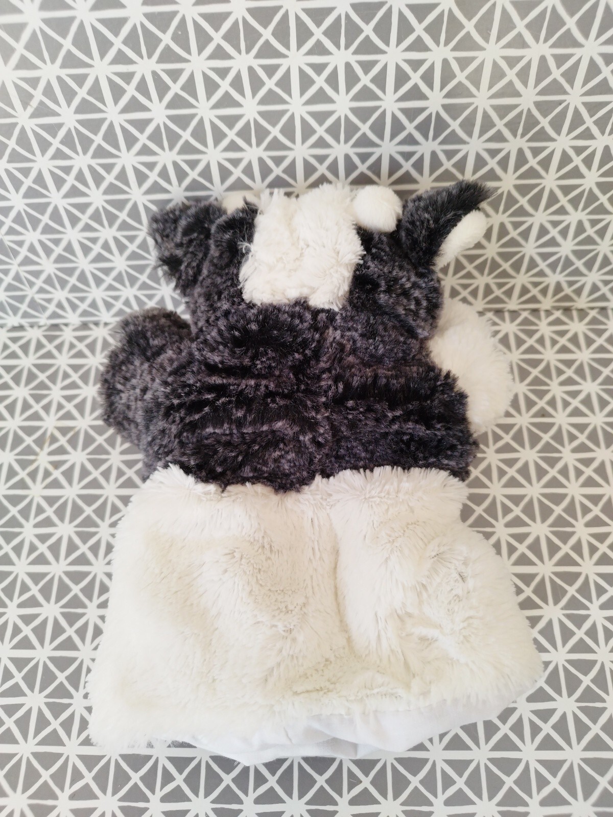 Doudou marionnette vache noire blanche Rodadou | eBay