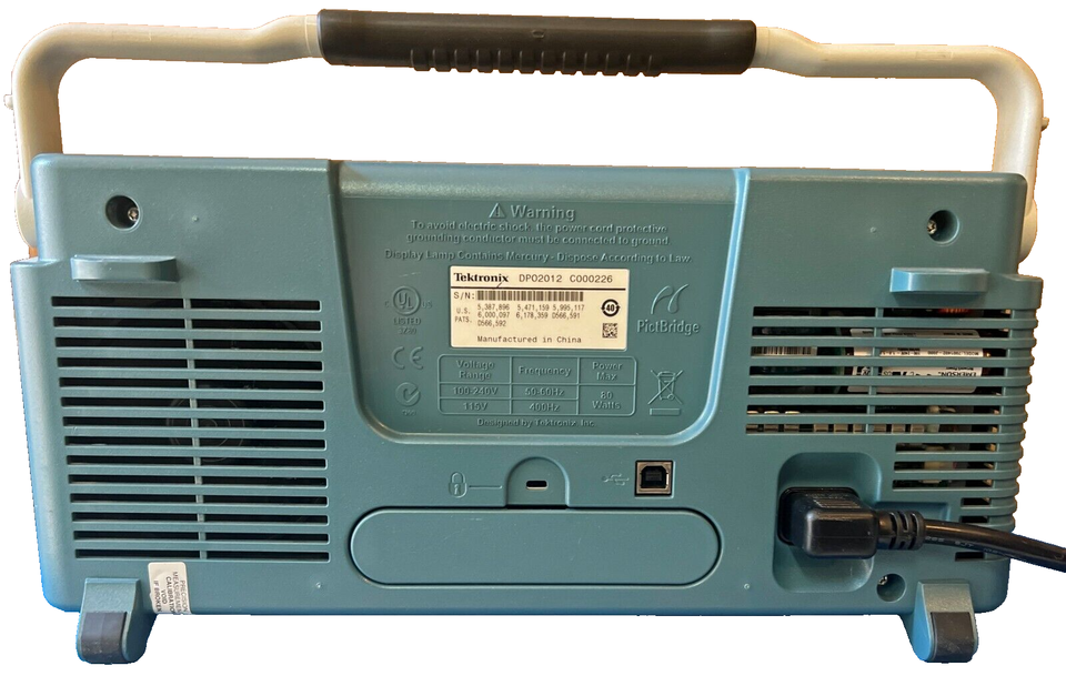 Tektronix DPO2012 100 MHz, 2-Ch, 1 GS/s Digital Phosphor Oscilloscope ...